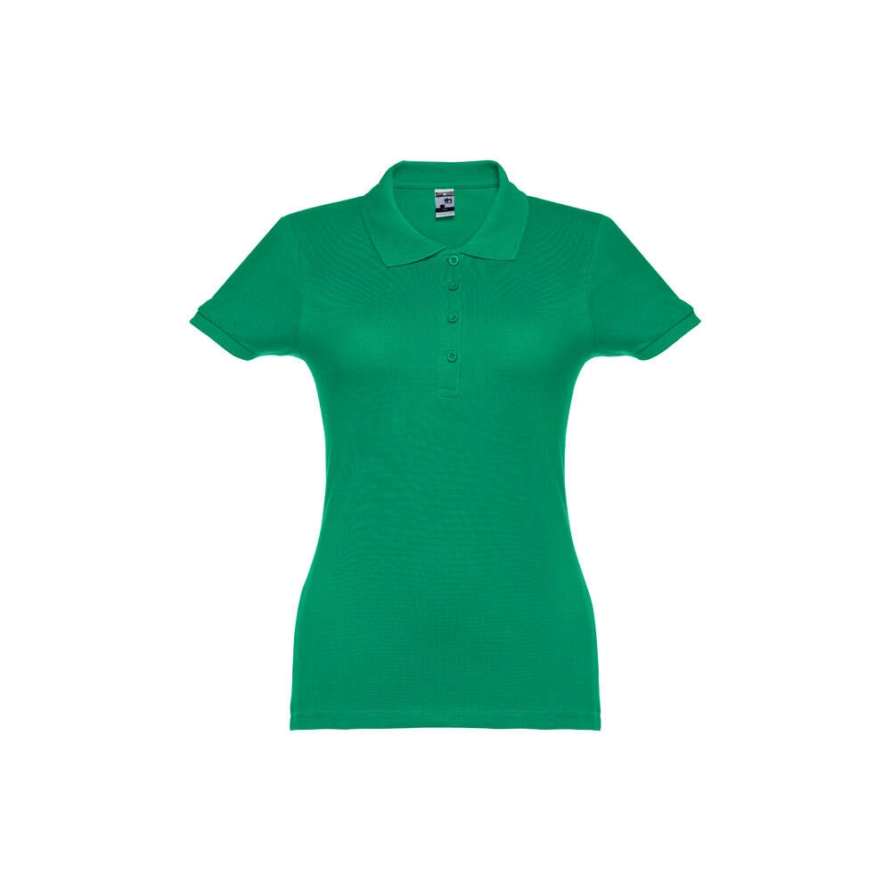 THC EVE. Damski polo t-shirt zielony 191006 z nadrukiem | Hellogadzet.pl